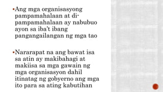 Government and non government organizations | PPTX
