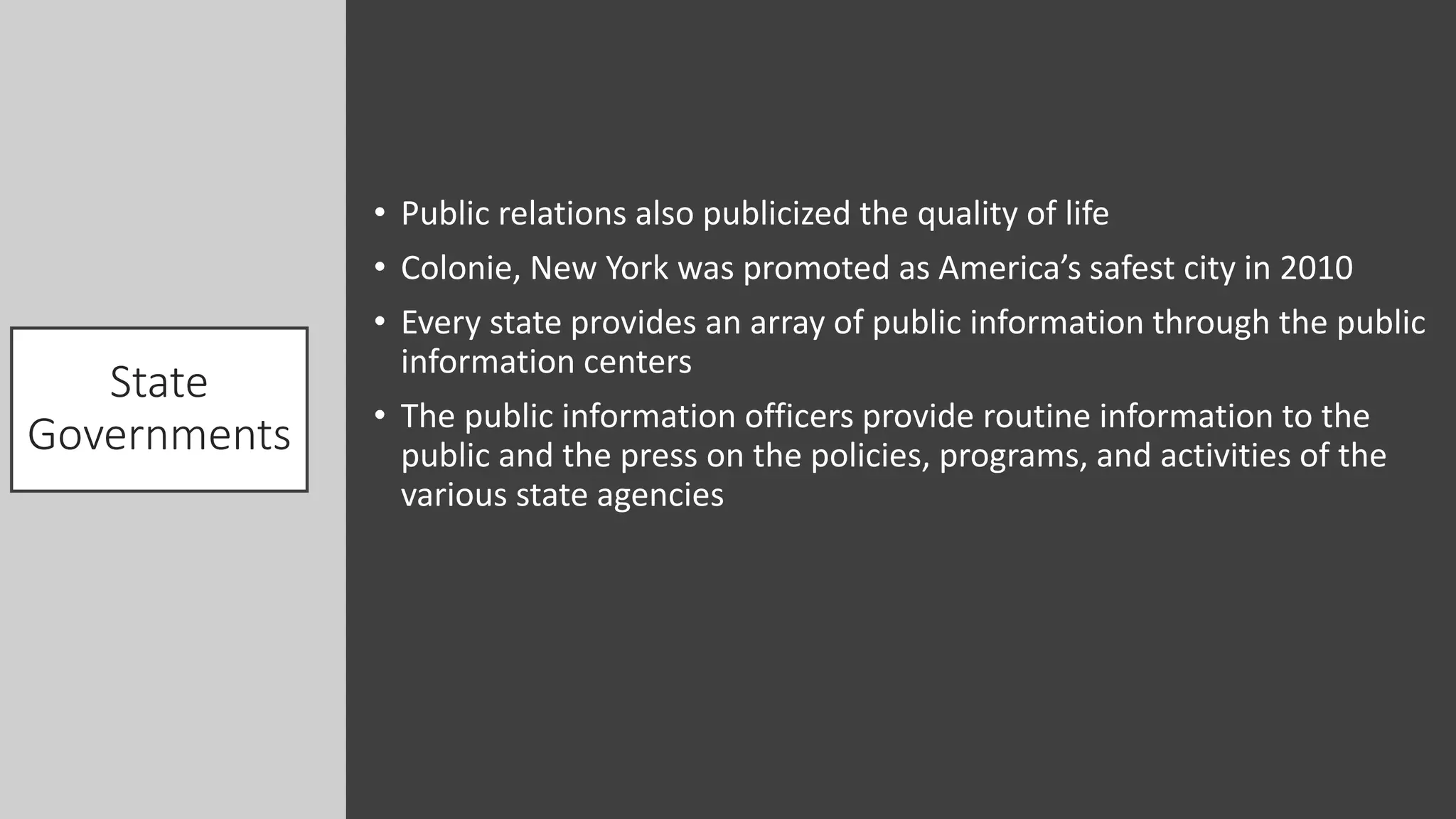 Government and Politics public relations | PPTX