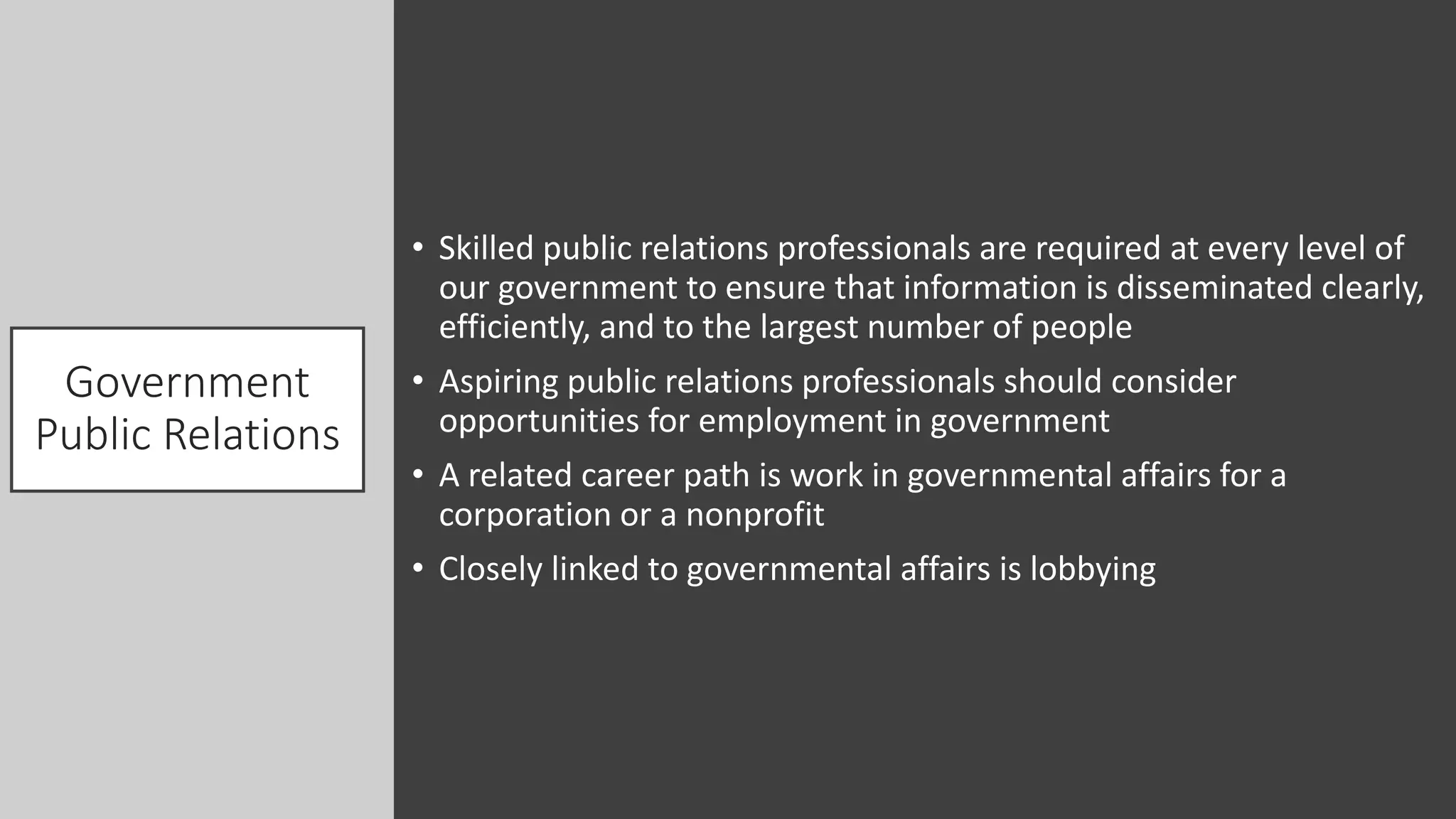 Government and Politics public relations | PPTX