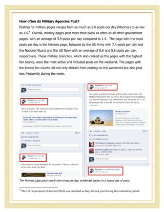 Government and Social Media Military Facebook Use Study | PDF