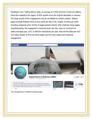 Government and Social Media Military Facebook Use Study | PDF