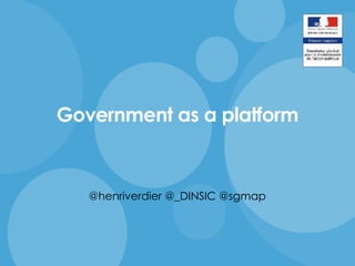 Government as a platform | PPT