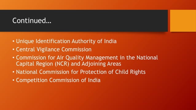 Government bodies of India | PPTX
