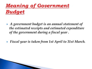 Government budget | PPTX