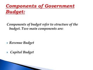 Government budget | PPTX