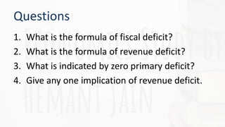 Government budget | PPTX