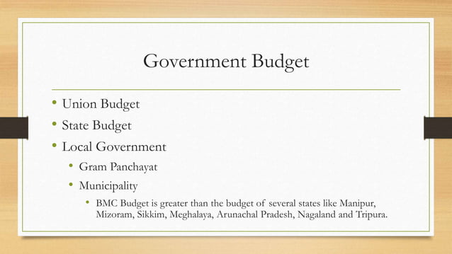 Government budget | PPTX | Business Accounting & Finance | Business