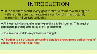 Government budget: role and importance | PPTX