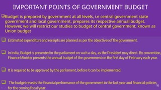 Government budget: role and importance | PPTX