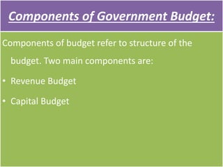 Government budget and the economy | PPTX