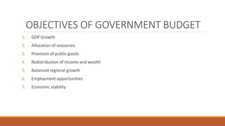 Government budget and the economy | PPTX