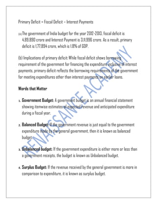 Government Budget and the Economy CLASS 12 NOTES (1).pdf