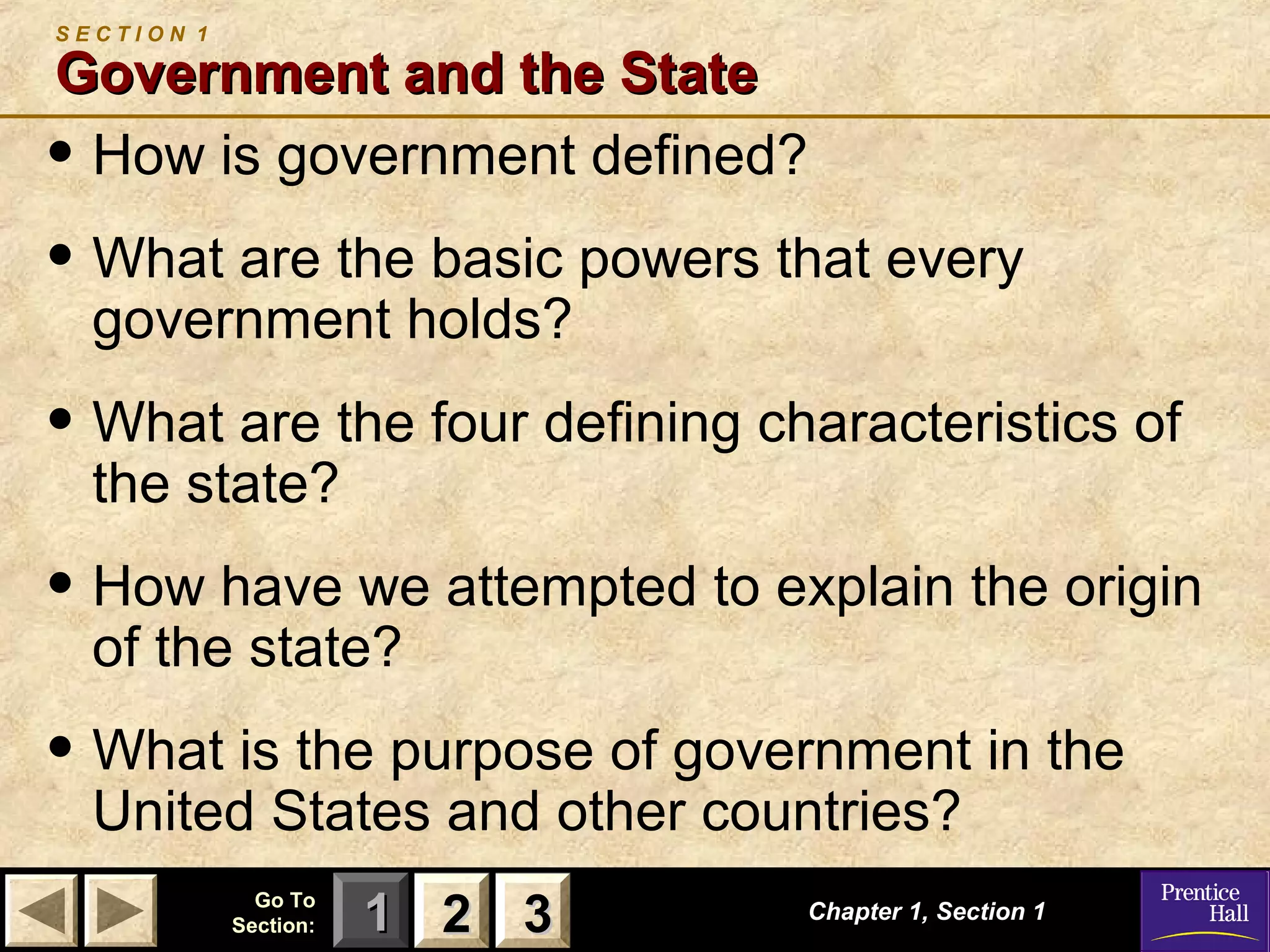 Government chapter 1 powerpoint con't | PPT