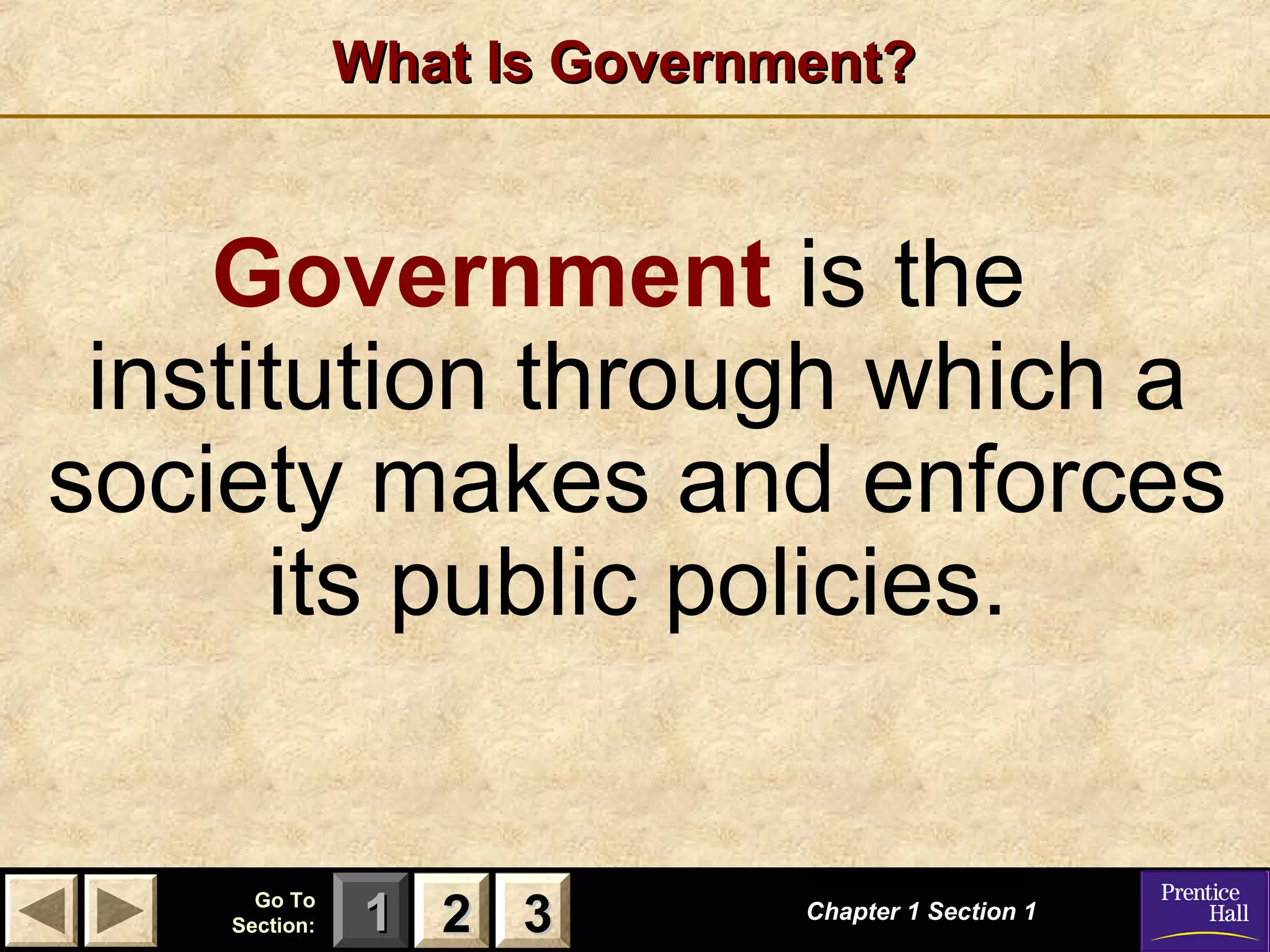 Government chapter 1 powerpoint con't | PPT