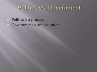 Government chapter 1 powerpoint | PPTX