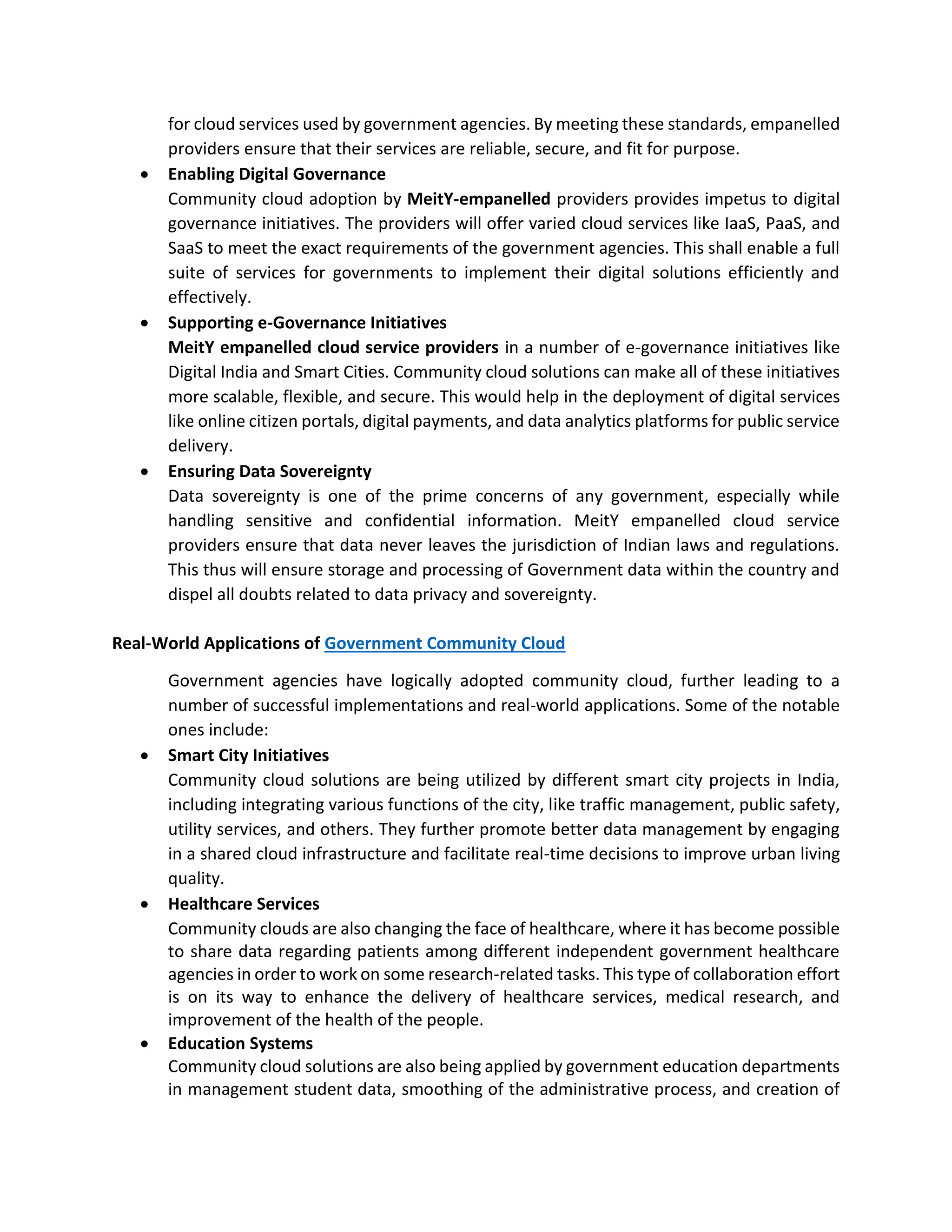 Government Community Cloud A Pathway to Secure and Efficient Digital ...