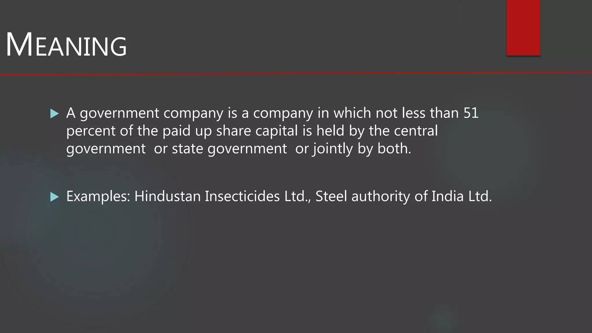 Private Vs Government Companies | PPT