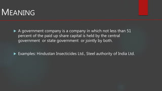 Private Vs Government Companies | PPT