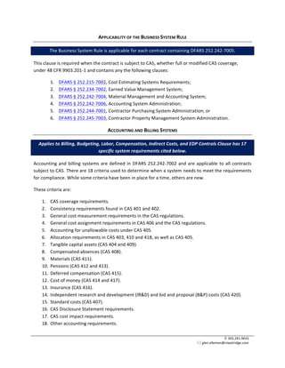 Government contract business systems compliance guidance | PDF