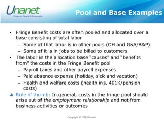Government Contract Foundations – Understanding Indirect Rates | PDF