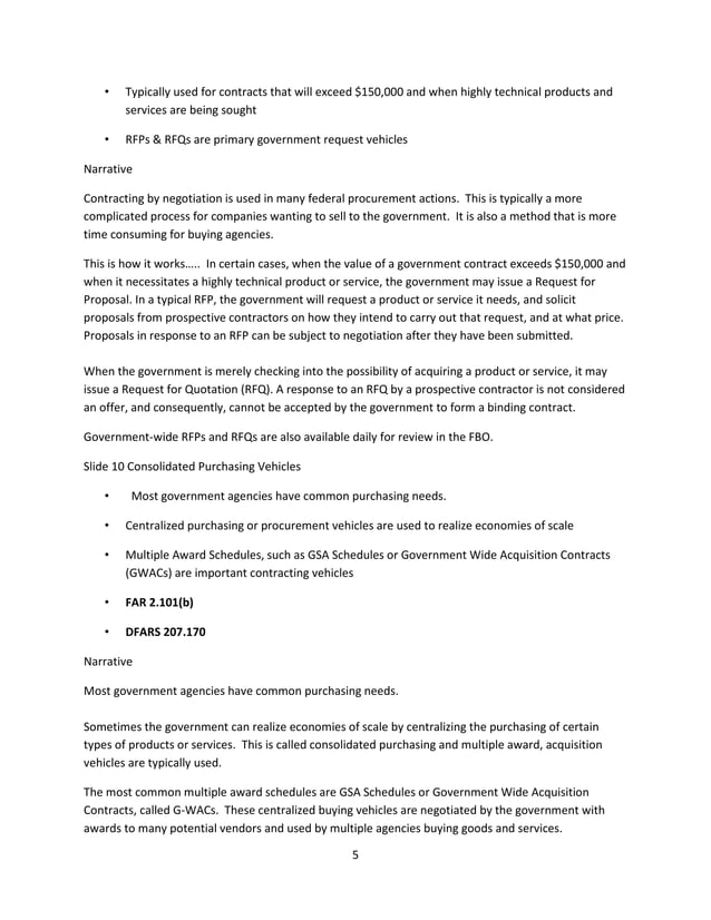 Government contracting 101 part 2 | PDF