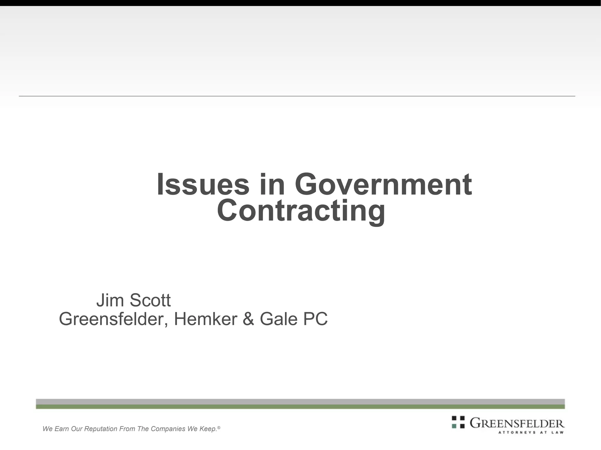 Government Contracting | PPT