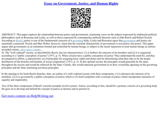 Government Control Essay | PDF
