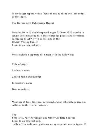 Government Cybercrime ReportFor this assignment, you will take o.docx