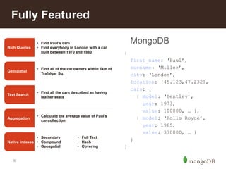 How Government Agencies are Using MongoDB to Build Data as a Service Solutions | PPT