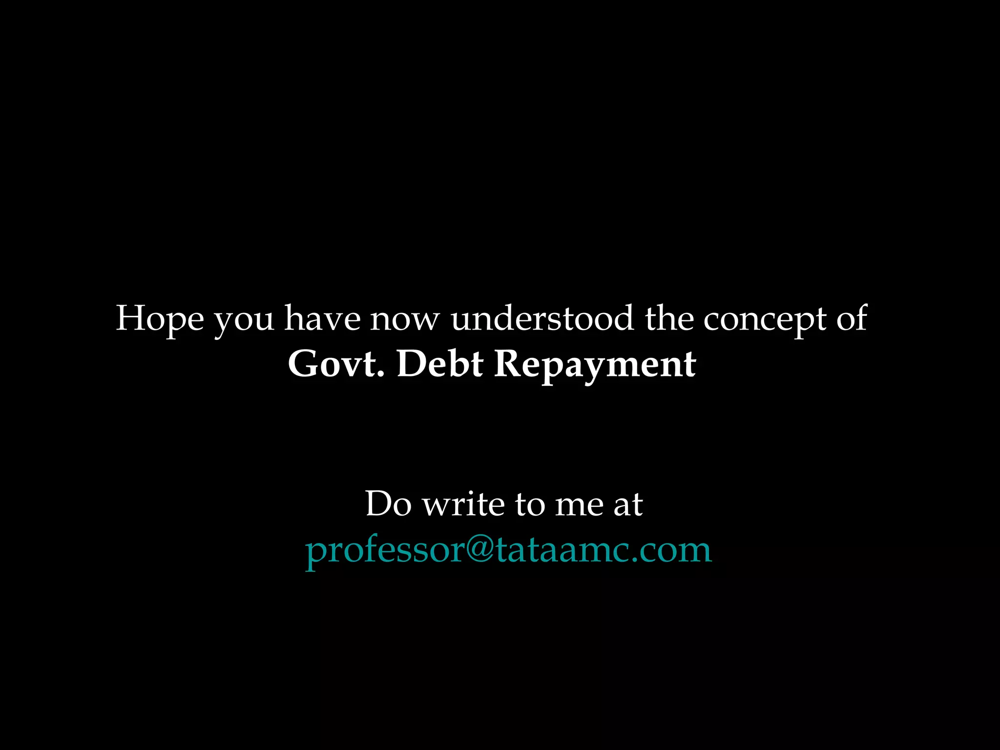 Government debt repayment | PPS