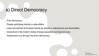 Government: Its meaning and types | PPTX