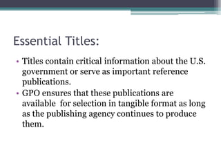 Government documents processing and overview | PPTX