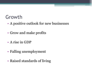 Government economic objectives and policies | PPTX