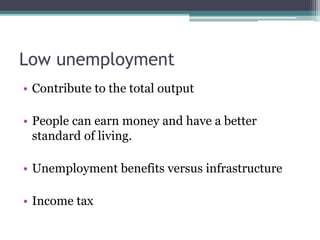 Government economic objectives and policies | PPTX