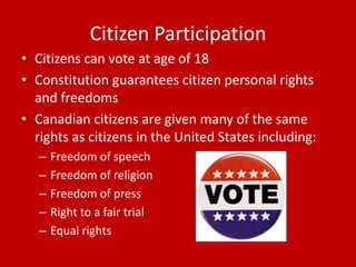 Government & Economy of Canada | PPTX | Politics