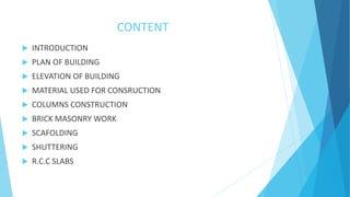 PRESENTATION ON SUMMER INTERNSHIP ON MULTISTOREY BUILDING CONSTRUCTION ...