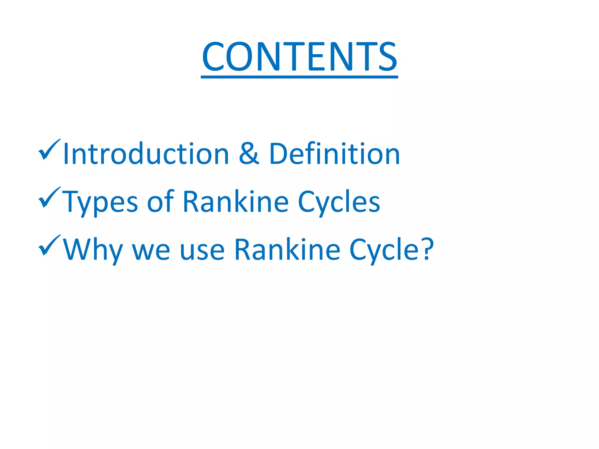 Rankine Cycle | PPTX