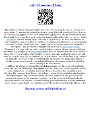 Government Essay | PDF