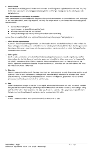 Government factors that influence election outcomes and voter ...