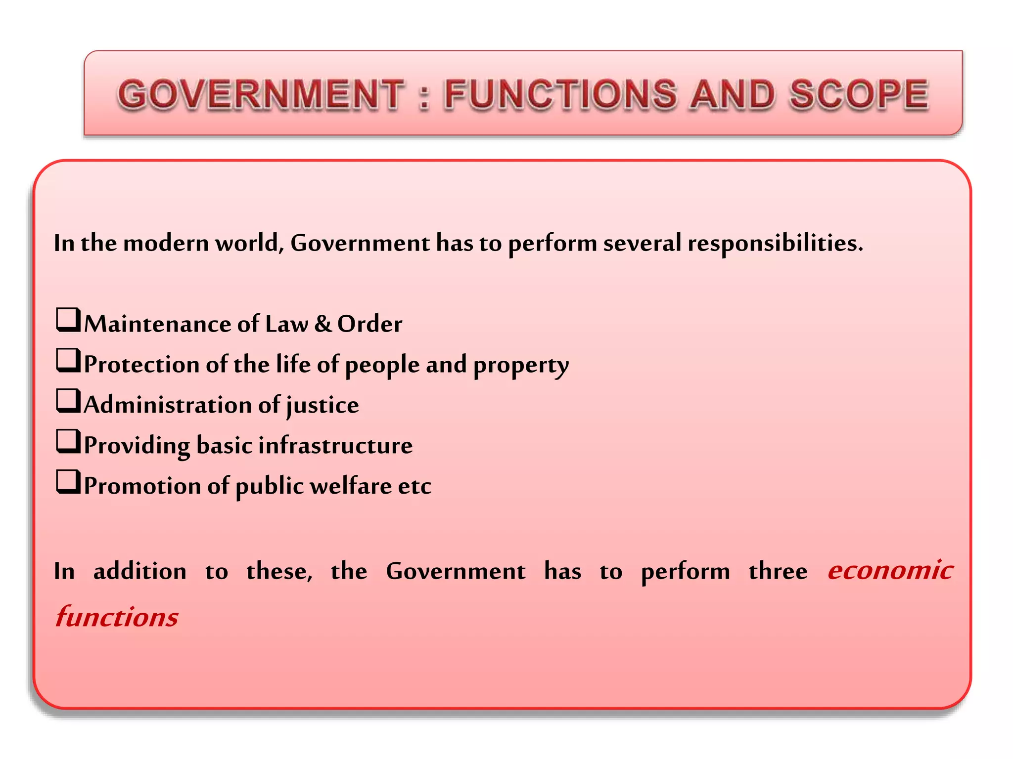 Government functions and scope | PPTX