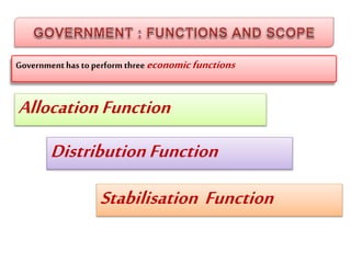 Government functions and scope | PPTX