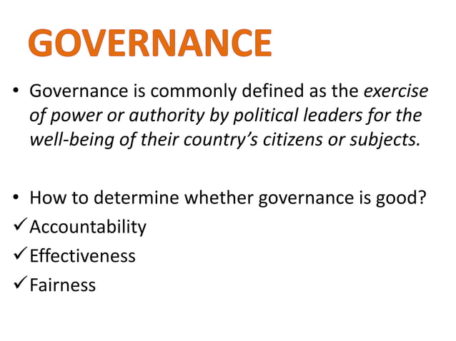 Government & Governance (SHS-G12/HUMMS) | PPT