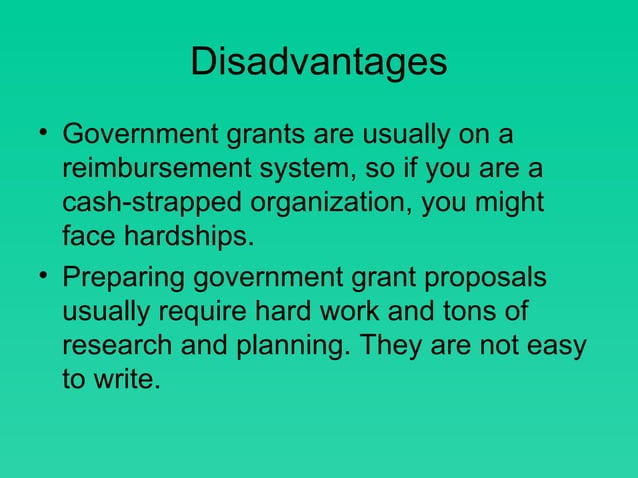 Government Grants Powerpoint | PPT