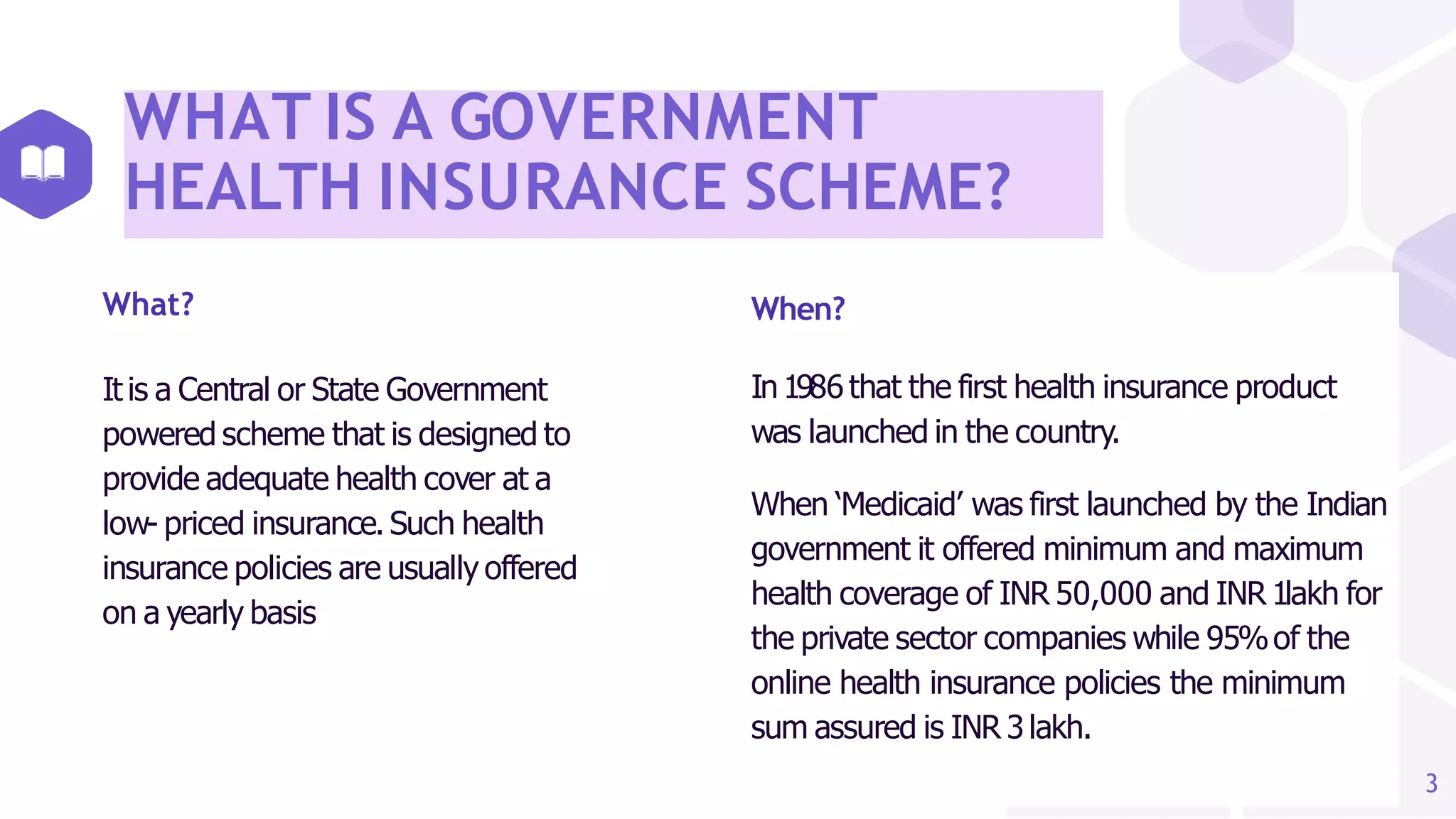 Government Health Insurance Schemes in India | PPTX