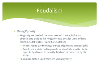 Ancient Chinese Feudalism