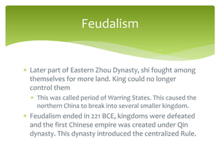 Chinese Feudalism