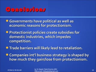 Government influence on trade | PPT