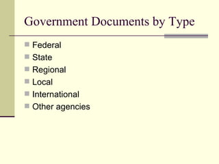 Government Information | PPT