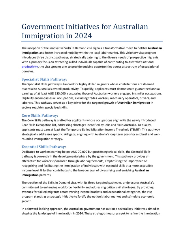 Government Initiatives for Australian Immigration in 2024.docx