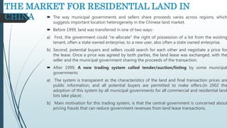 Government interference and the efficiency of the land | PPT